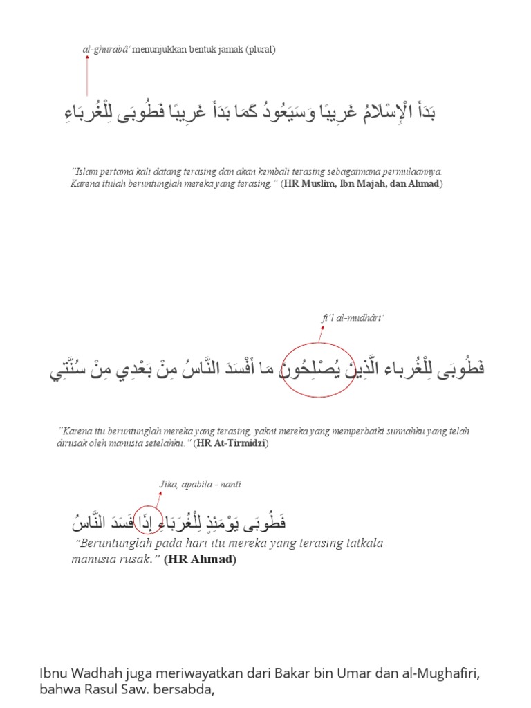 Al - Ghuroba Dalil-Dalilnya | PDF | Sejarah | Agama & Spiritualitas