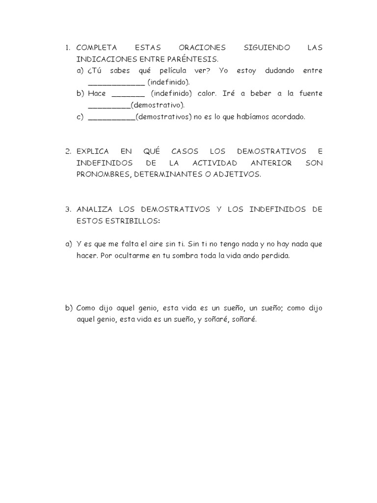 DETERMINANTES Y PRONOMBRES 2 | PDF | Lingüística