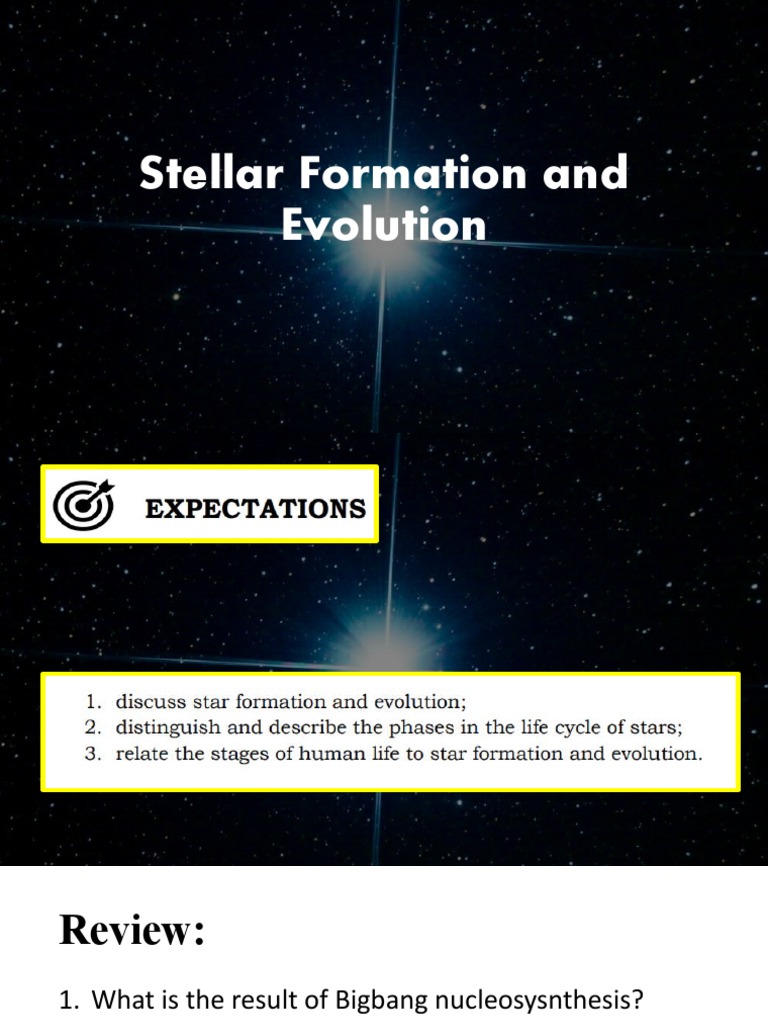 Stellar Formation And Evolution Pdf Stars Nebula