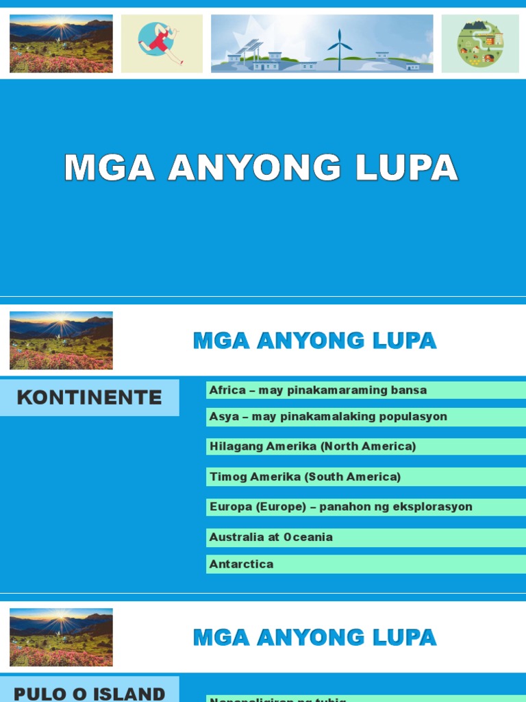 AP LESSON 1.3 (Anyong Lupa) | PDF