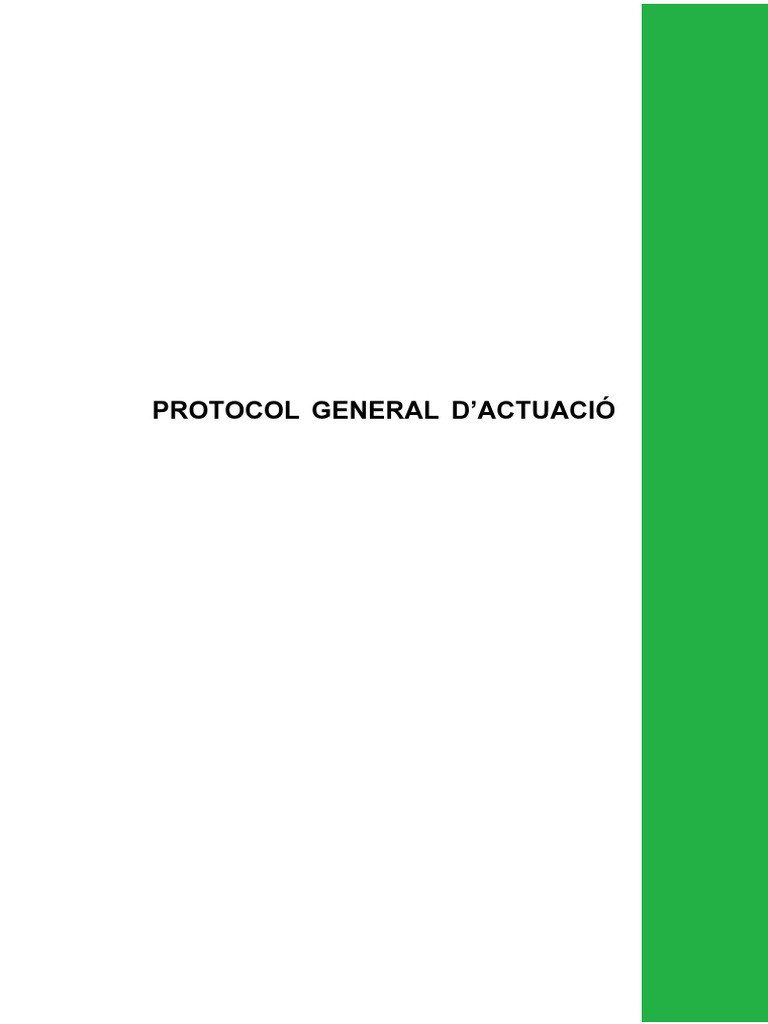 Protocol General Actuacio | PDF