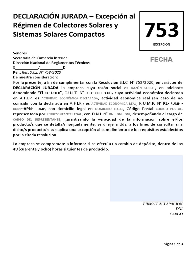 Form 753 Exc 1 | PDF