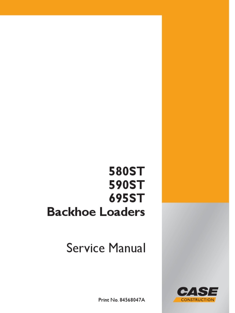 Servis Manual 590ST, 695ST | PDF | Loader (Equipment) | Valve