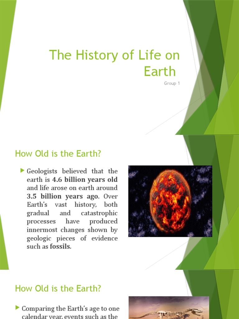 Earth's Life History and Geologic Timeline | PDF | Fossil | Radioactive ...