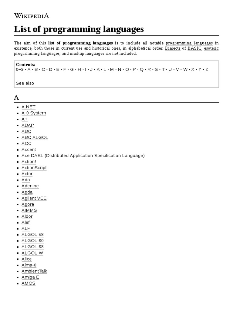 256 Programming Languages | PDF | Programming Language | Programming Paradigms