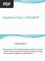 15.singleton Pattern On ABAP Objects | PDF | Class (Computer Programming) | Method (Computer ...