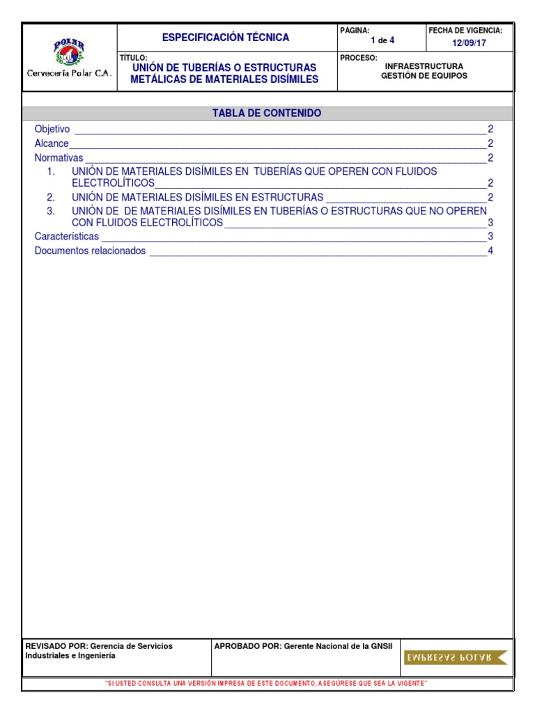 Unión de Materiales Disímiles en Tuberías | PDF | Tornillo | Acero