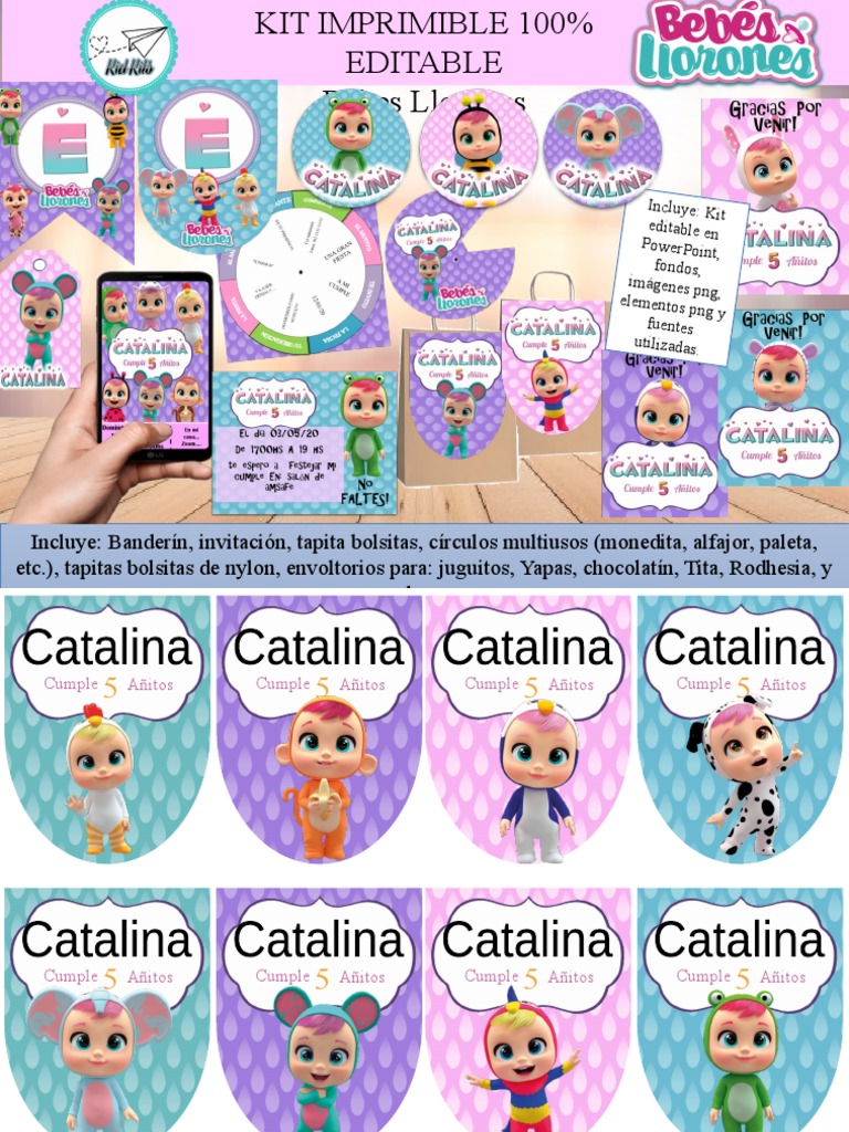 Kit Imprimible Bebes Llorones Mod2 (1) | PDF