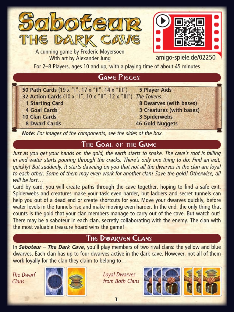 Saboteur TDC 02250 GB Amigorule | PDF | Dwarf (Dungeons & Dragons)