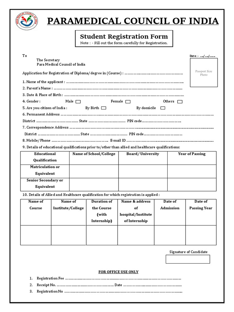 All India Medical Council Registration – VQTZLH