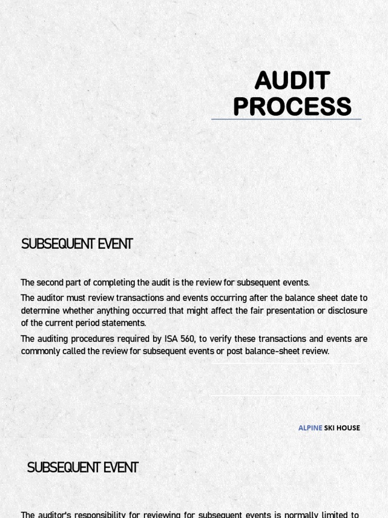 Slide Audit Process | PDF | Going Concern | Audit