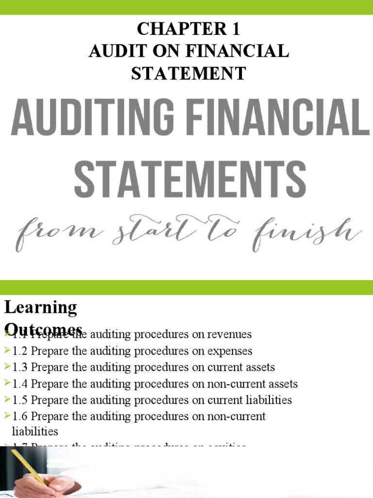 Chapter 1 (Updated) - Audit On Financial Statement | PDF | Audit | Accounts Payable