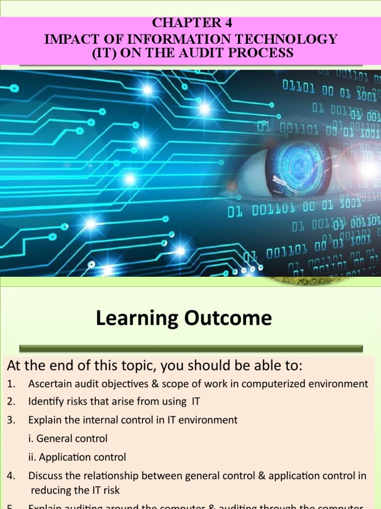 Chapter 4 Information Technology It | PDF | Audit | Financial Audit