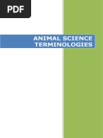 Terminologies in Animal Science | PDF