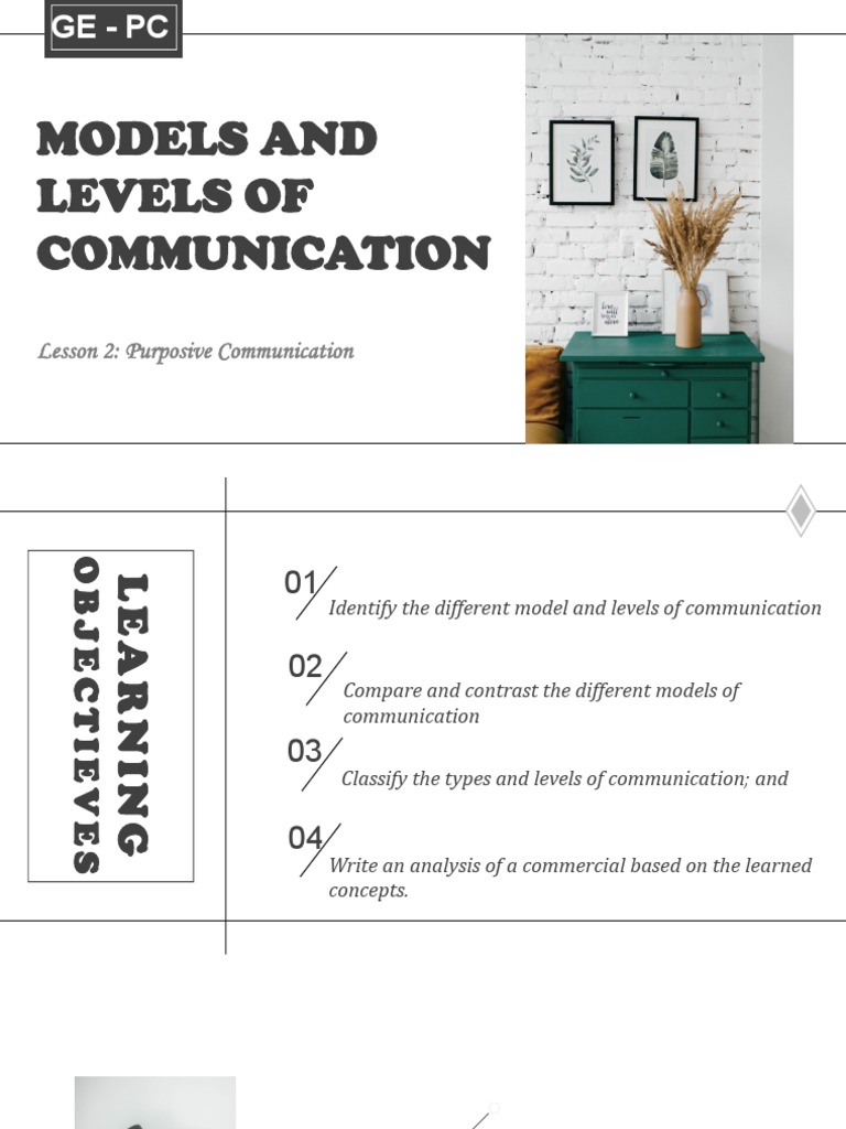Models and Levels of Communication: Understanding Different Approaches and How They Apply Within ...