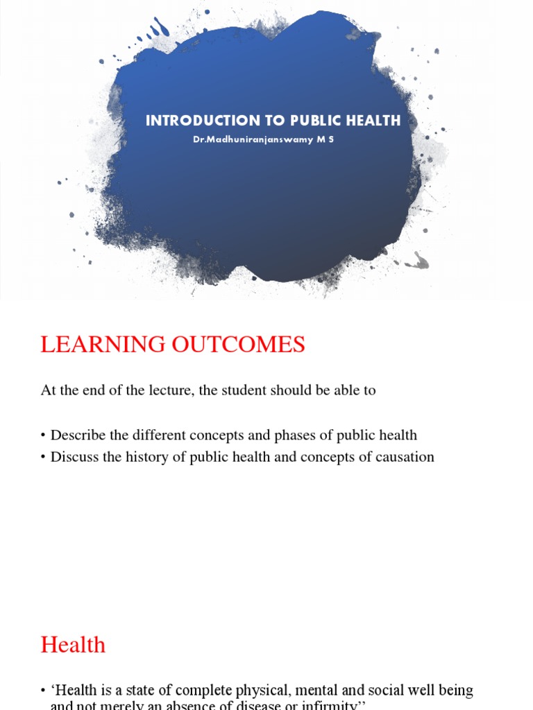 Understanding the Foundations of Public Health: An Introduction to Key ...