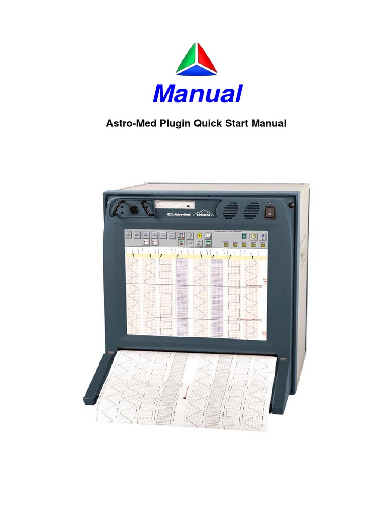 Astromed Quick Start | PDF | Printer (Computing) | Plug In (Computing)