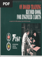 On Board Training Record Book For Deck Cadets | PDF | Water Transport ...