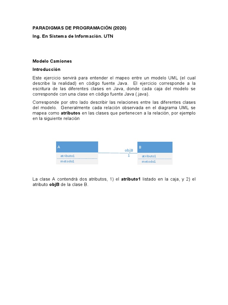 Modelo Camiones 1 | PDF | Constructor (Programación Orientada a Objetos) | Programación