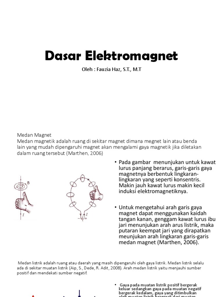 Konsep Dasar Elektromagnetik | PDF