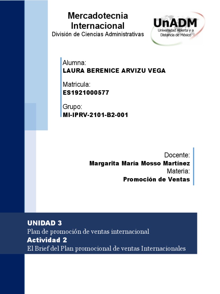 Iprv U3 A2 Laav | PDF | Producto (Negocio) | Marketing