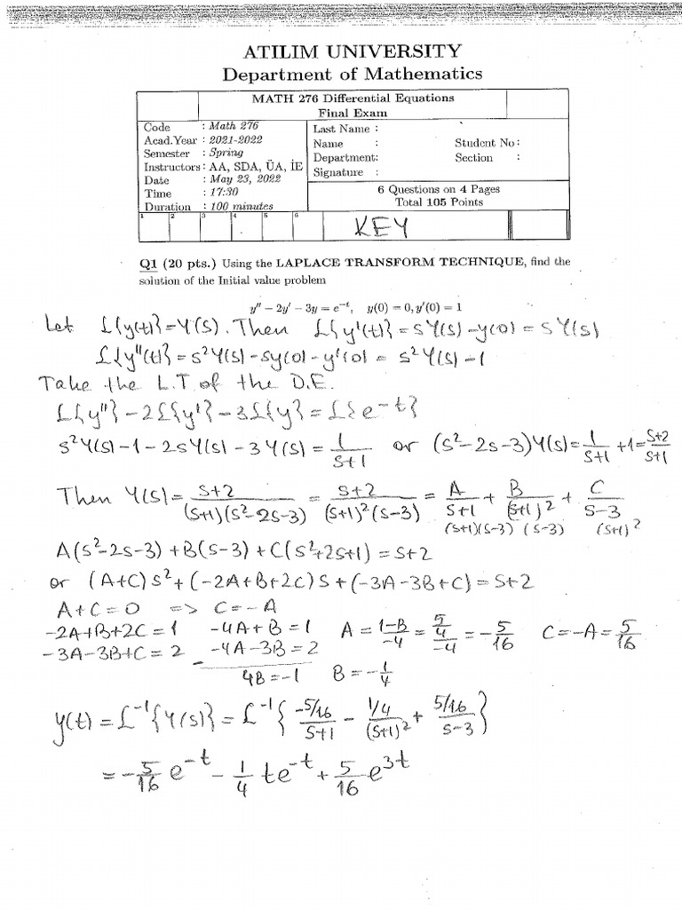 276 Final Solutions 2022spring Pdf