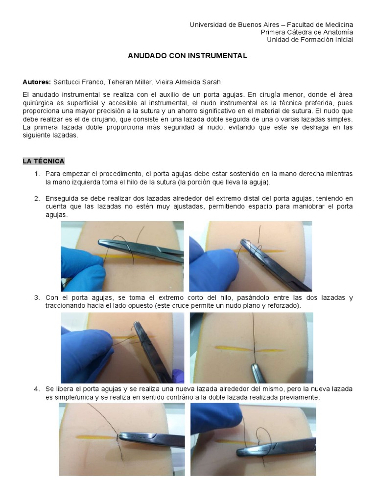 Taller Sutura | PDF | Nudo