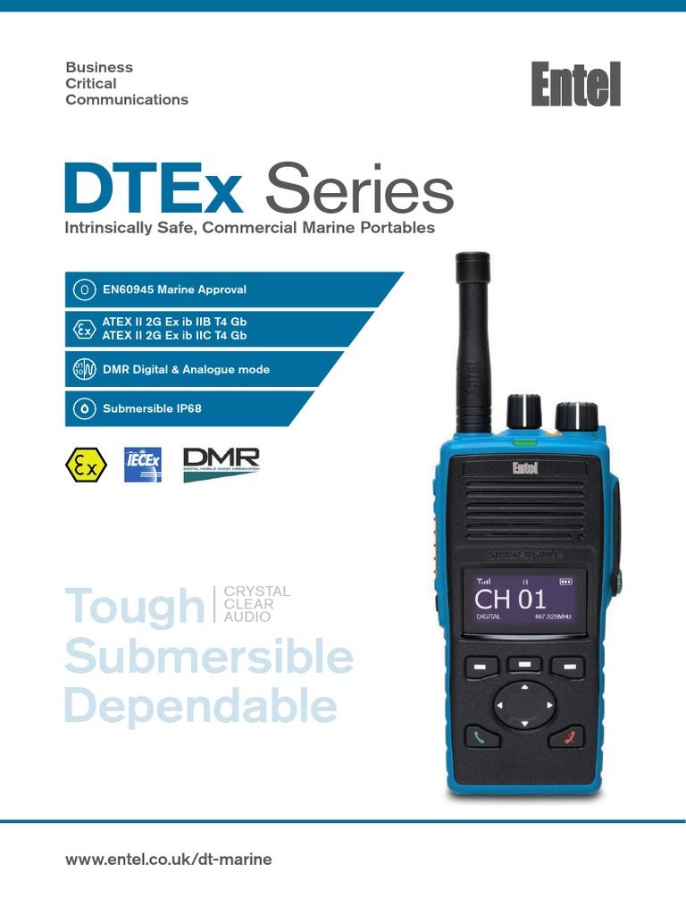 DTEx Marine Series A4 Brochure | PDF | Very High Frequency | Ultra High ...