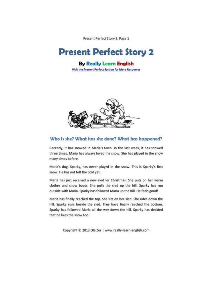 Reading - Present Perfect | PDF
