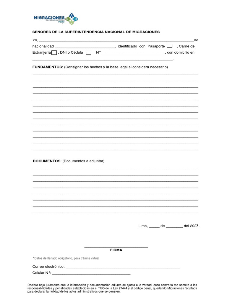 Solicitud General PDF | PDF