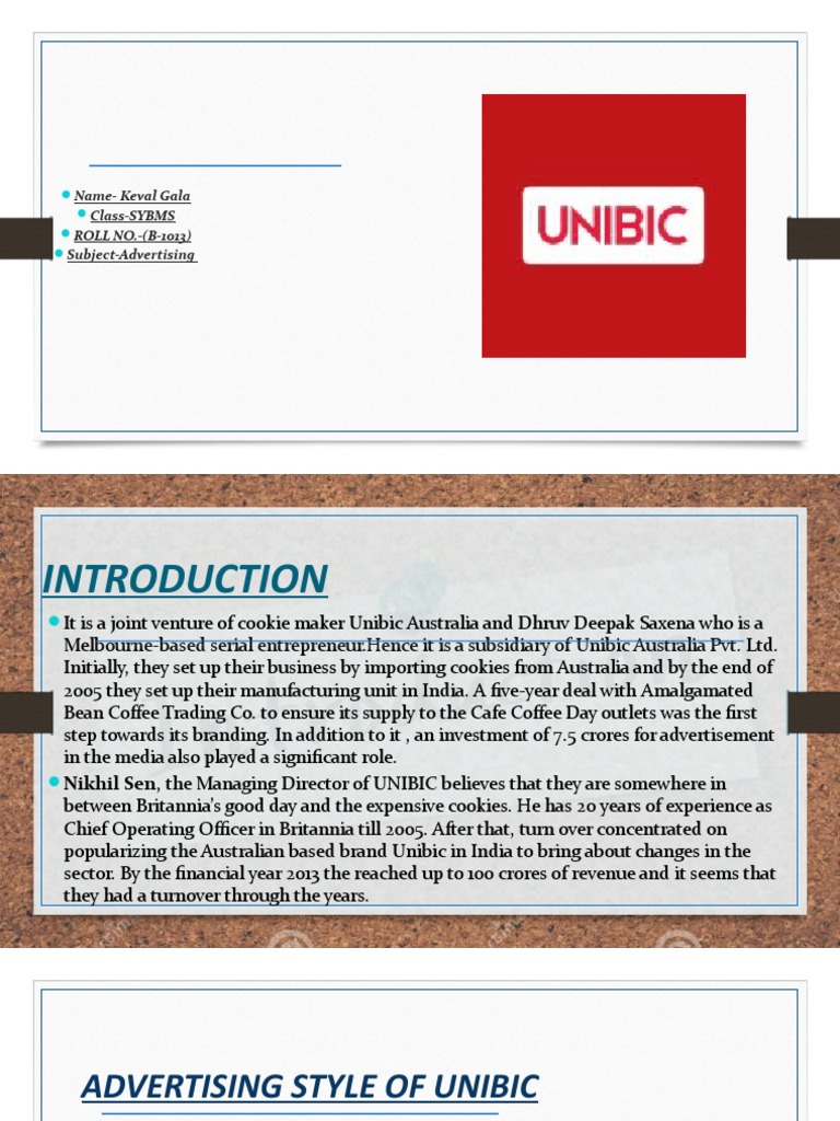 Unibic Advertisement | Download Free PDF | Advertising | Brand