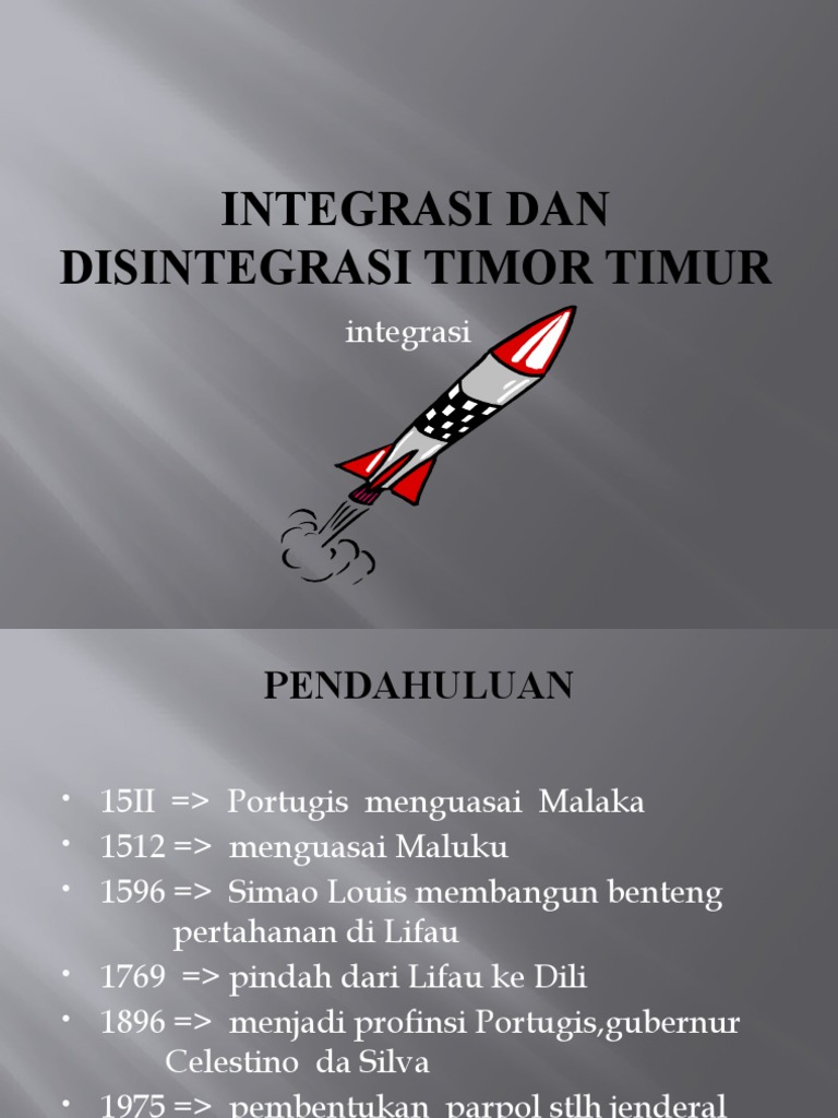 Disintegrasi Timor Timur 1999-2002 | PDF