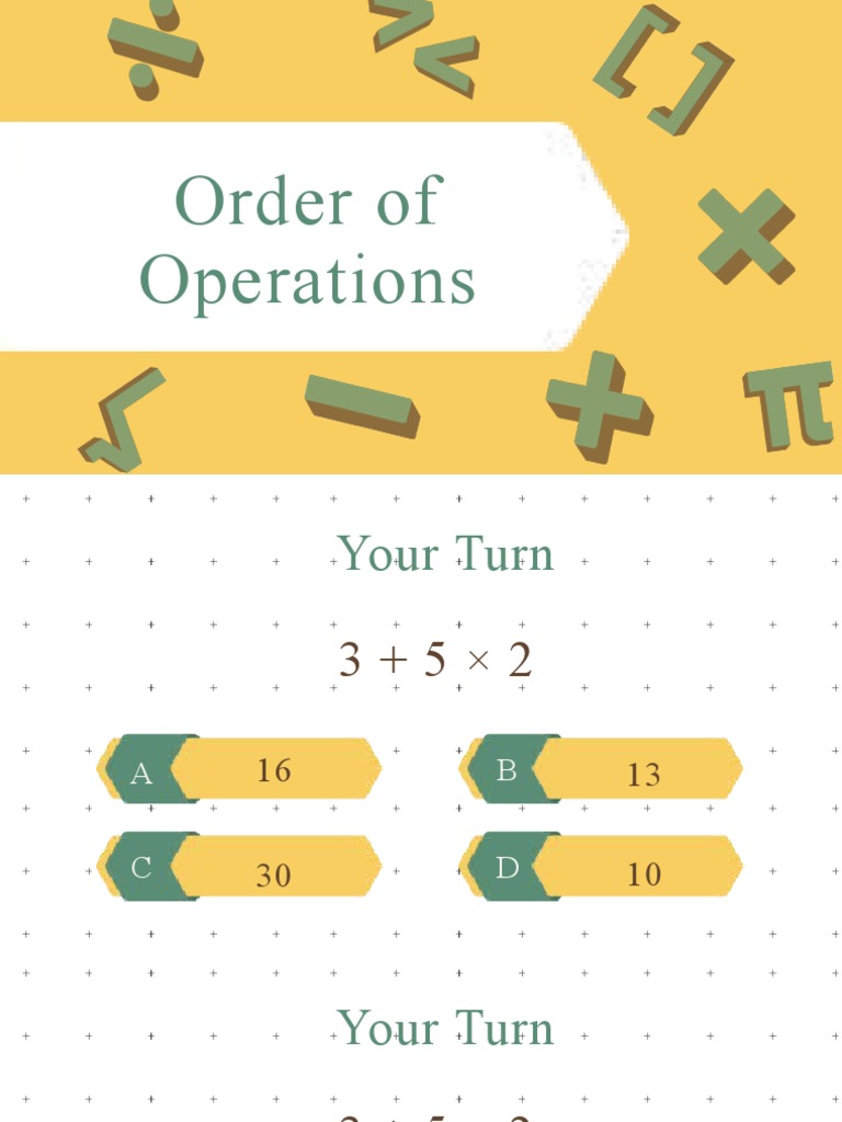 MATH 6 - Order of Operation | PDF