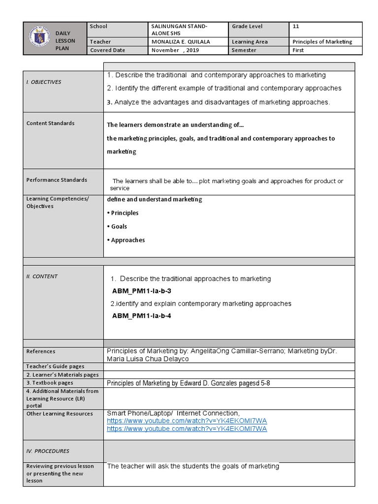 DLP Co | PDF | Learning | Teachers