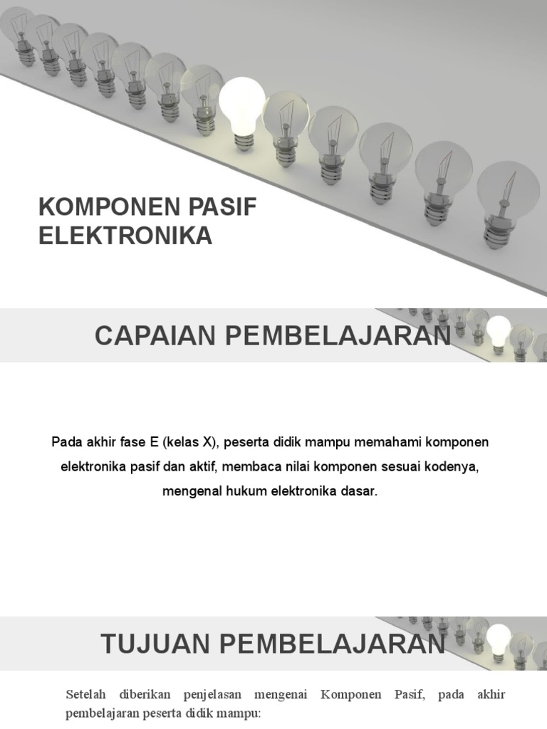 Panduan Komponen Pasif Elektronika | PDF