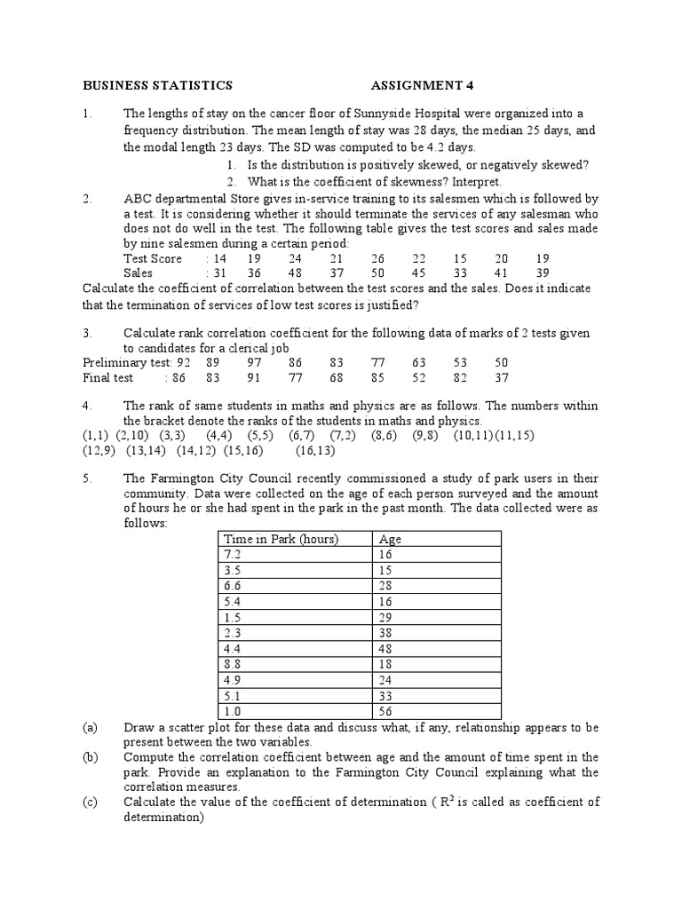 Bs Assignment4 Download Free Pdf Regression Analysis Linear Regression