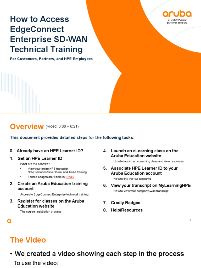 How To Access EdgeConnect Training | PDF | Educational Technology | Login