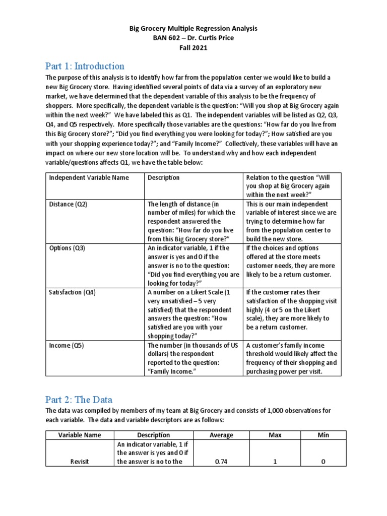 BAN 602 - Project5 | Download Free PDF | Sampling (Statistics) | Survey Methodology