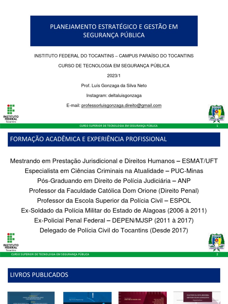 Slides - AULA 01 | PDF | Planejamento | Planejamento estratégico