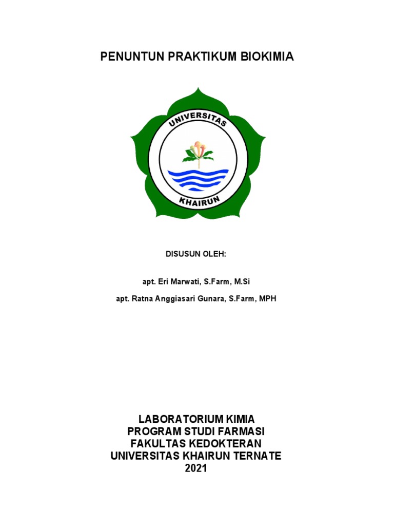Penuntun Praktikum Biokimia | PDF | Teknologi & Rekayasa