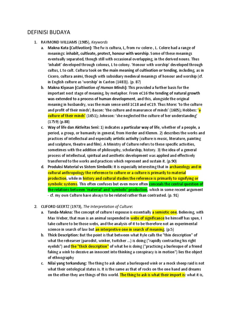 Definisi Budaya | Download Free PDF | Science