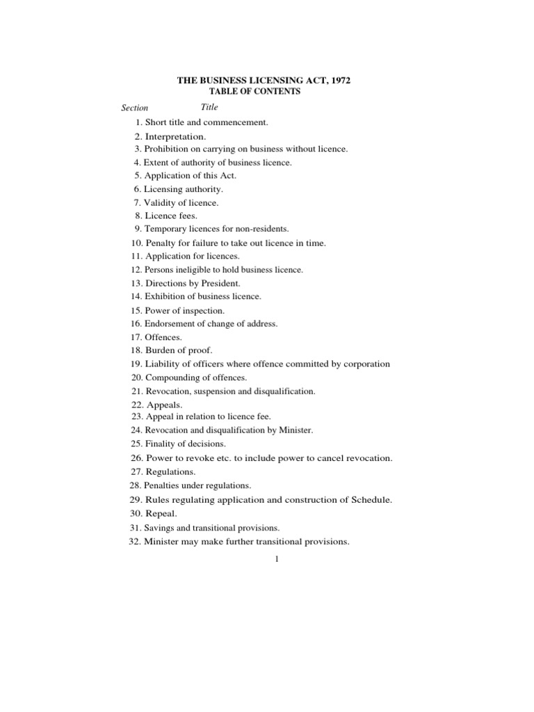 Business Licensing Act of Tanzania | PDF | License | Fine (Penalty)