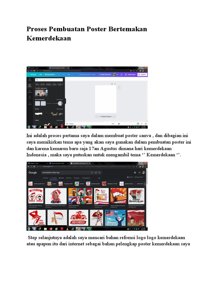 Cara Membuat Poster Kemerdekaan di Canva | PDF
