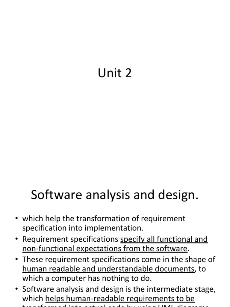 SE Unit2 | PDF | Class (Computer Programming) | Use Case