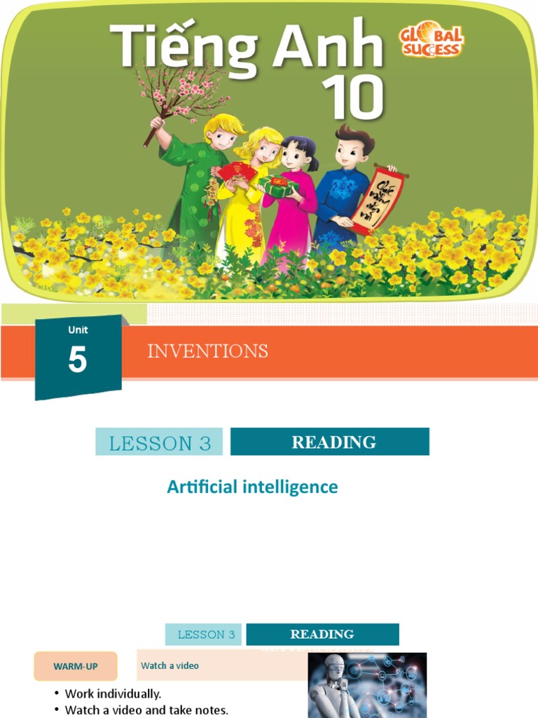 Anh 10 global - bài giảng điện tử U5 - Lesson 3 - Reading | PDF | Artificial Intelligence ...