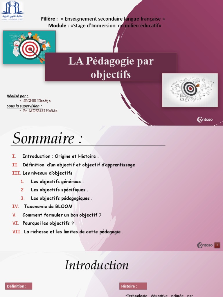 PEDAGOGIE PAR OBJECTIFS NVV Corrig | PDF | Pédagogie | Apprentissage