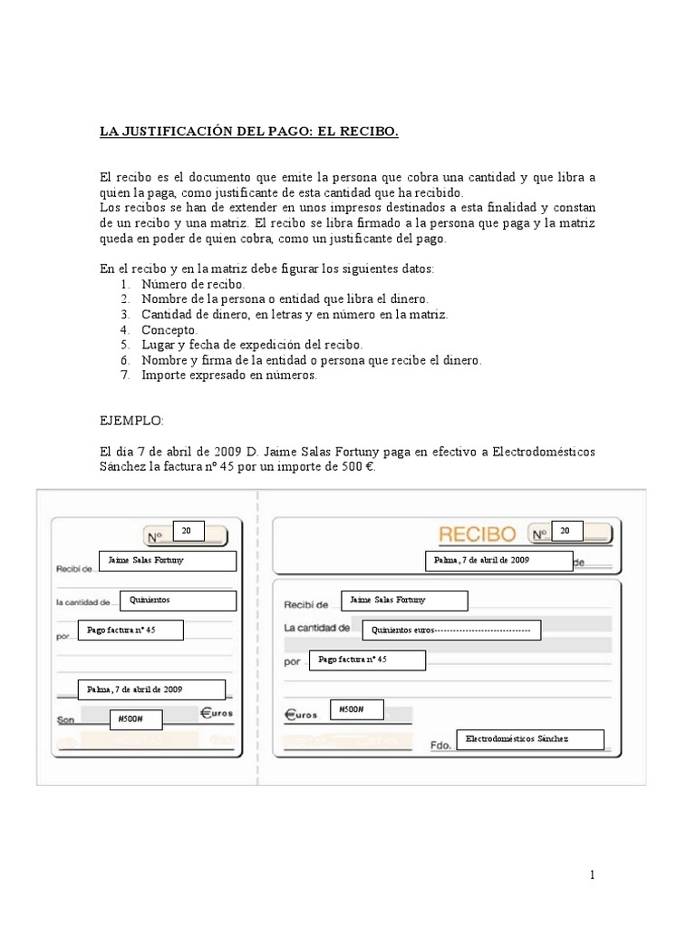 Teoria Recibo, Recibo Normalizado | PDF