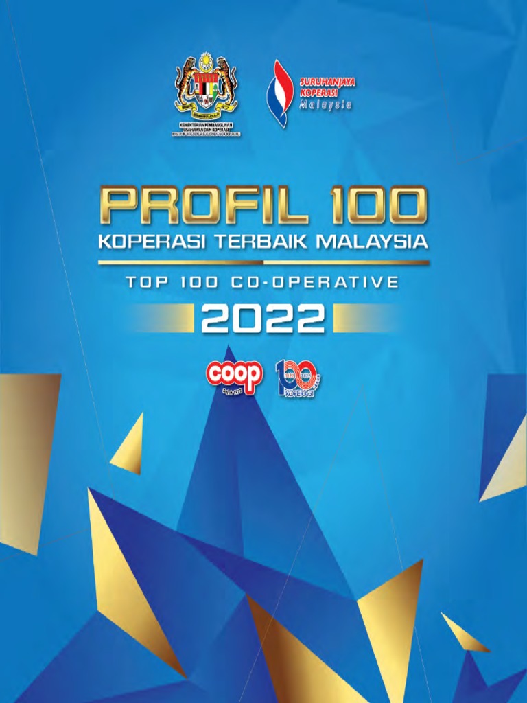 Buku Profil 100 Koperasi Terbaik Malaysia Tahun 2022 PDF | PDF