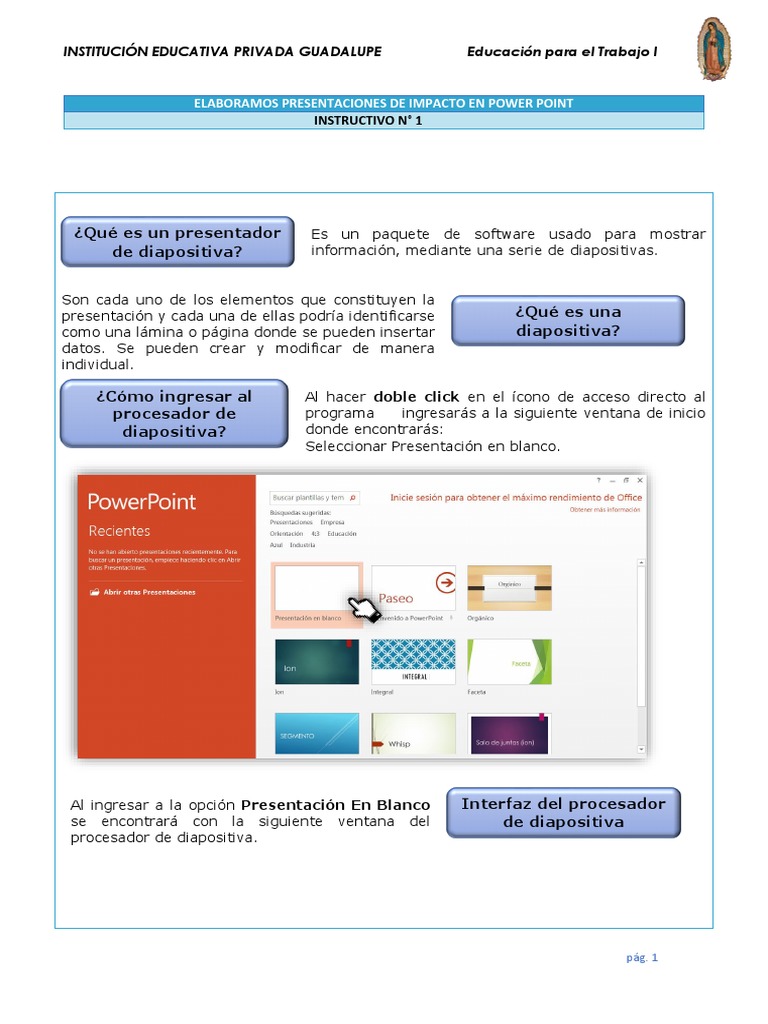 Introduccion A Power Point Instructivo | PDF | Microsoft PowerPoint | Ventana (informática)