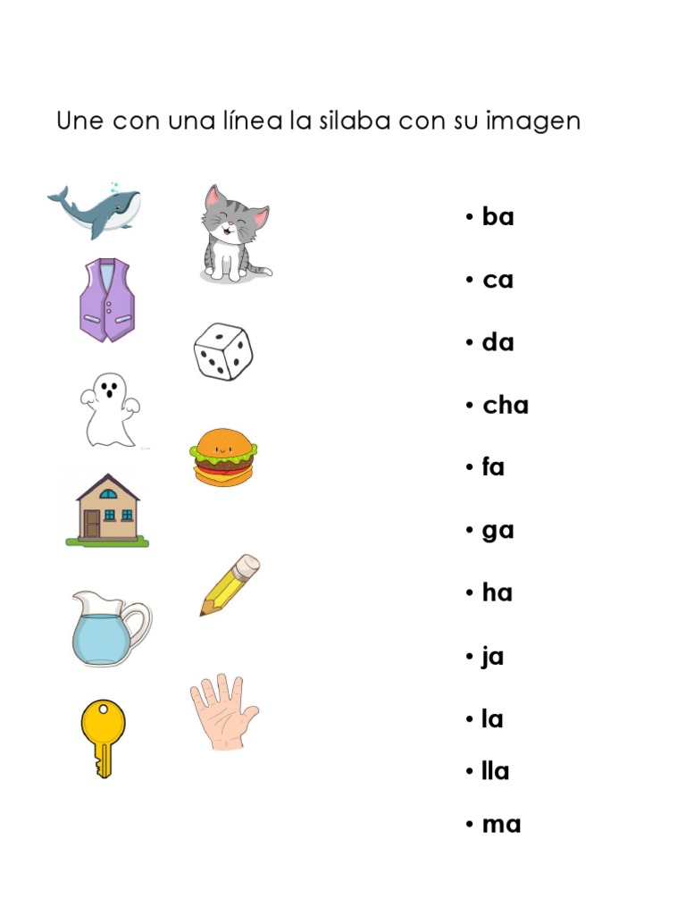 Uniendo Silabas | PDF